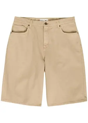 WAX LONDON Luca Cotton-twill Shorts - Beige