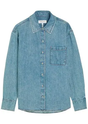 Rag & Bone Connie Denim Shirt - Blue