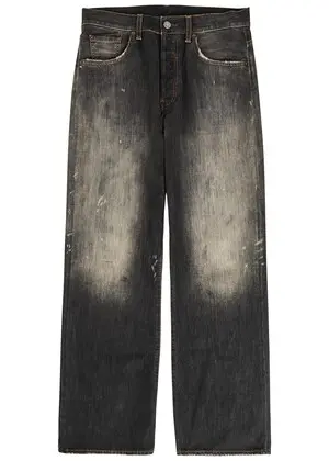 Acne Studios 2021m Paint-effect Straight-leg Jeans