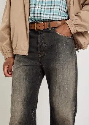 Acne Studios 2021m Paint-effect Straight-leg Jeans