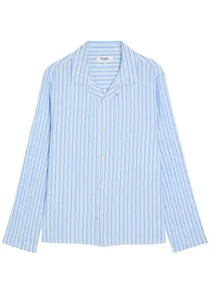 WAX LONDON Corey Striped Cotton Shirt