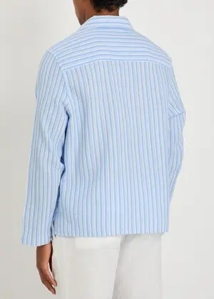 WAX LONDON Corey Striped Cotton Shirt