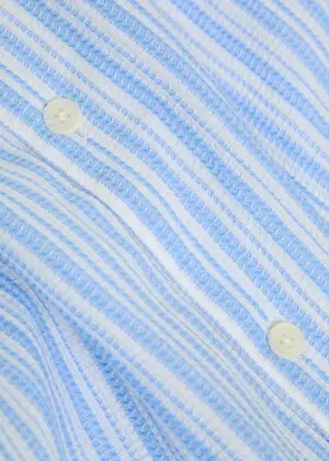 WAX LONDON Corey Striped Cotton Shirt