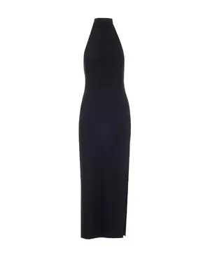 Norma Kamali Open-back Long Dress - Black