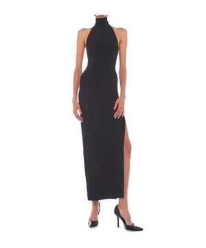 Norma Kamali Open-back Long Dress