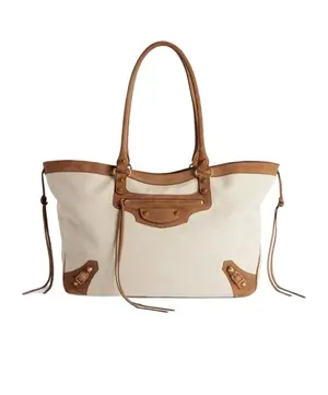 Balenciaga Le City Beach Tote Bag Medium - Beige/camel