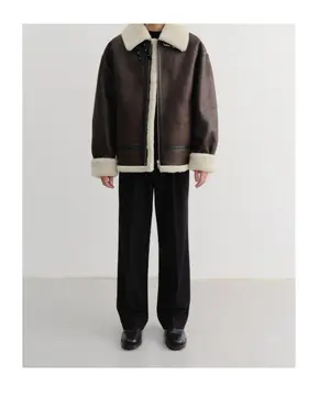 DUNST Faux Fur Trimmed Jacket