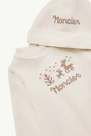 Moncler Embroidered Cotton Baby Set