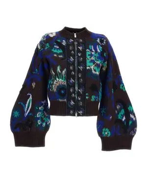 Sacai Casual Zip-up Jacket - Black