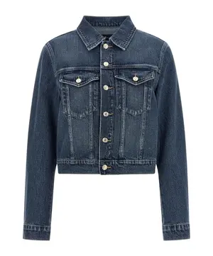 7 For All Mankind Long-sleeve Denim Jacket - Blue