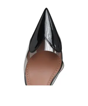 Alaïa Le Coeur Wedge Mules In Patent Leather