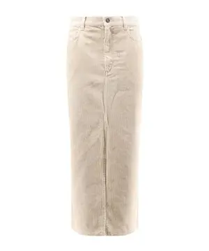 Isabel Marant Étoile Isabel Marant Etoile Corduroy Maxi Skirt With Logo Patch No