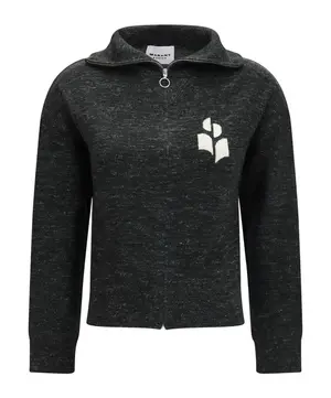 Isabel Marant Étoile Zip-up Knit Top - Black