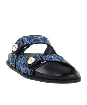 JIMMY CHOO Round-toe Slippers