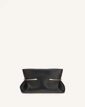 Givenchy Pinch Soft Clutch In Nappa Leather - Black