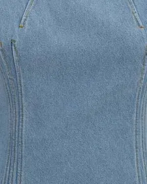 Magda Butrym Short-sleeve Denim Mini Dress