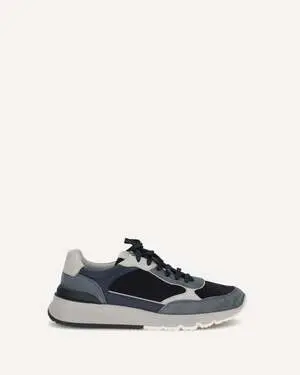 Brunello Cucinelli Leather Lace-up Sneakers - Blue