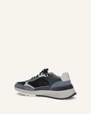 Brunello Cucinelli Leather Lace-up Sneakers - Blue