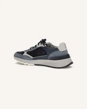 Brunello Cucinelli Leather Lace-up Sneakers - Blue