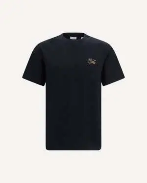 Burberry Embroidered Logo Cotton T-hirt