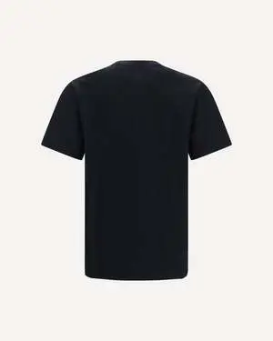 Burberry Embroidered Logo Cotton T-hirt