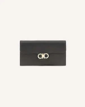 FERRAGAMO Gancini Wallet With Shoulder Strap