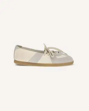 MAISON MARGIELA Lace-up Leather Ballerinas - Cream