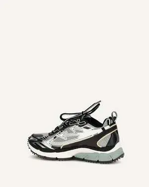 Off-White Be Right Back" Lace Up Sneakers - Grey