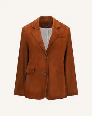 GOLDEN GOOSE Single-breasted Leather Blazer