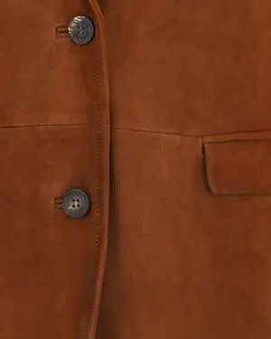 GOLDEN GOOSE Single-breasted Leather Blazer