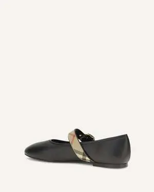 Burberry Robin Leather Ballerinas