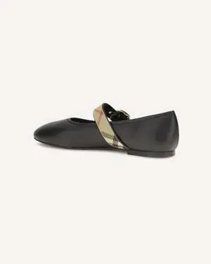 Burberry Robin Leather Ballerinas