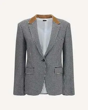 TOM FORD Houndstooth Cashmere Tailored Jacket - Multicolour