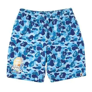 A BATHING APE X Space Jam Abc Camo Beach Shorts