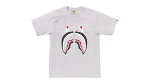 A BATHING APE Cotton Shark Head T-shirt - Gray