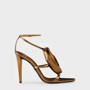 GIUSEPPE ZANOTTI Cursed Flower Sandal 105 - Bronze