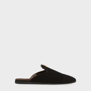 GIUSEPPE ZANOTTI Seal Slipper - Black