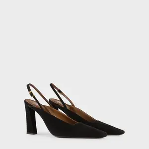 GIUSEPPE ZANOTTI Seal Slingback 90 Suede Pumps