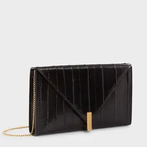 GIUSEPPE ZANOTTI Eel Skin Tuxedo Clutch Bag