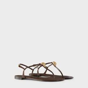 GIUSEPPE ZANOTTI Flat Thong Sandal With Embellishment