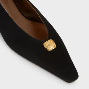GIUSEPPE ZANOTTI Seal Flat Suede Ballet Flats