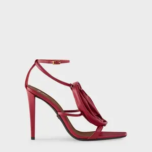 GIUSEPPE ZANOTTI Cursed Flower Sandal 105 - Red