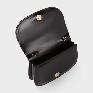 GIUSEPPE ZANOTTI Leather Clutch With Rhinestone Butterfly Jewel
