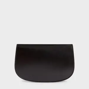 GIUSEPPE ZANOTTI Leather Clutch With Rhinestone Butterfly Jewel