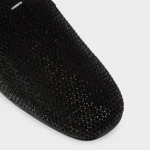 GIUSEPPE ZANOTTI Perforated Suede And Rhinestone Loafer