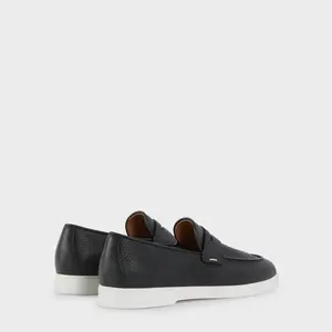 GIUSEPPE ZANOTTI Tumbled Leather Moccasins