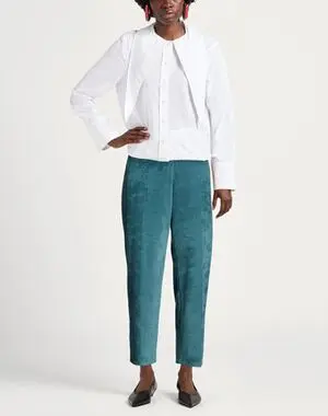 CIRCOLO 1901 Pants Deep Teal Size Cotton, Polyester