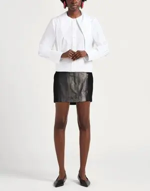 Armani Exchange Ovine Leather Mini Skirt