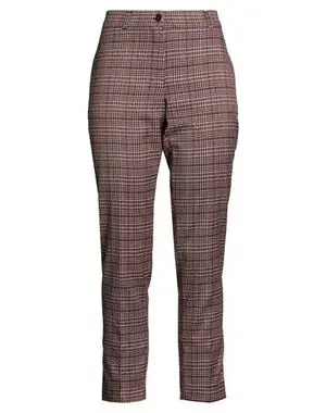 OLTRE Pants Burgundy Size Polyester, Viscose, Metal Fiber, Elastane - Red