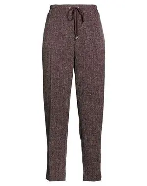 OLTRE Pants Burgundy Size Polyester, Viscose, Elastane - Red